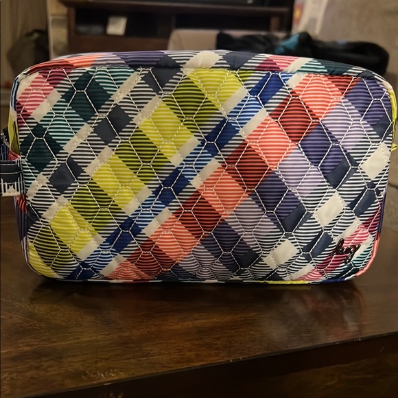 lug | Bags | Lug Playful Plaid Bunker Cosmetic Case | Poshmark